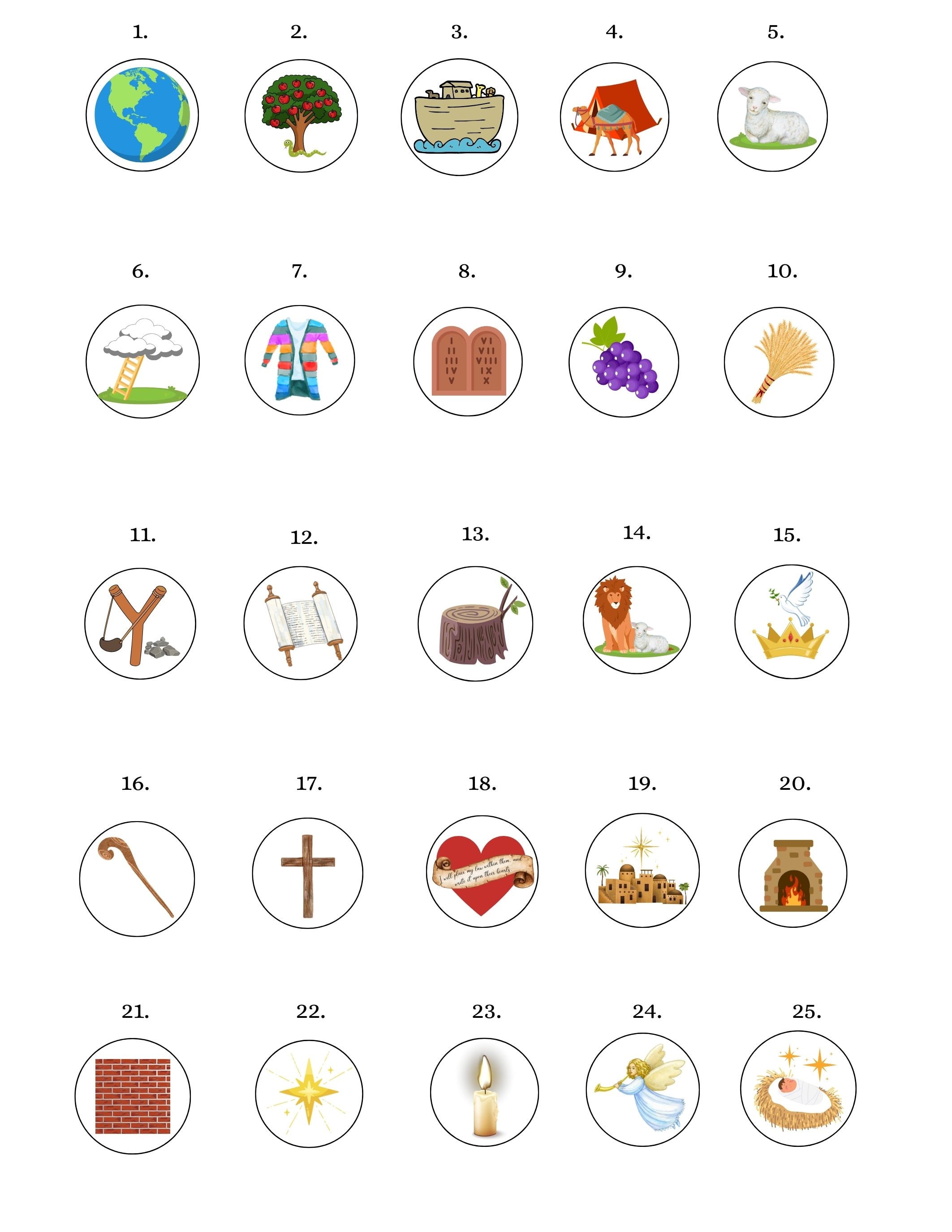 Jesse Tree Printable Activity, Catholic Jesse Tree for Kids, Advent ...