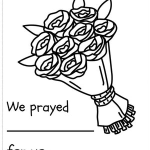 Spiritual Bouquet Printable Coloring Card, Catholic Coloring Sheet for ...