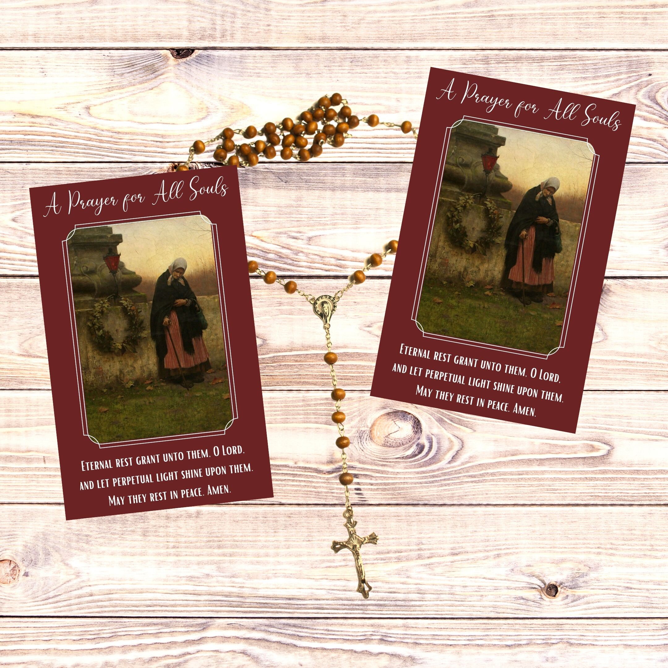 All Souls' Day Printable Prayer Cards, Catholic Prayer, Feast of All ...