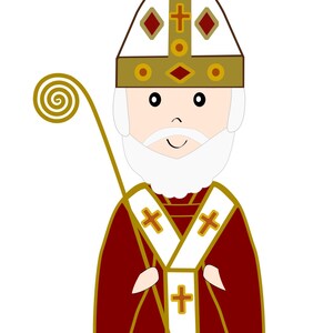 St. Nicholas Day Card / Printable Catholic Card / Party Favor ...