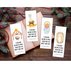 Christmas Bookmarks Jesus Printable Page Markers Catholic - Etsy