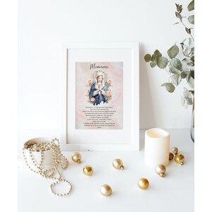 Marian Prayers Print Bundle / Hail Holy Queen/ Memorare Prayer ...
