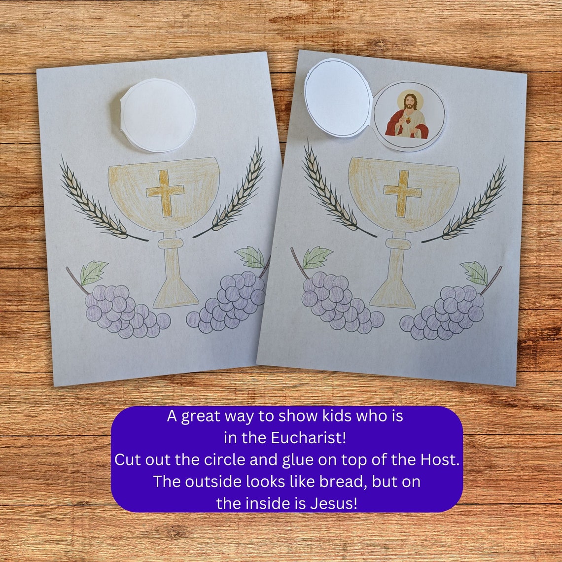 Eucharist Coloring Pages and Activity, Printable Catholic Kid's ...