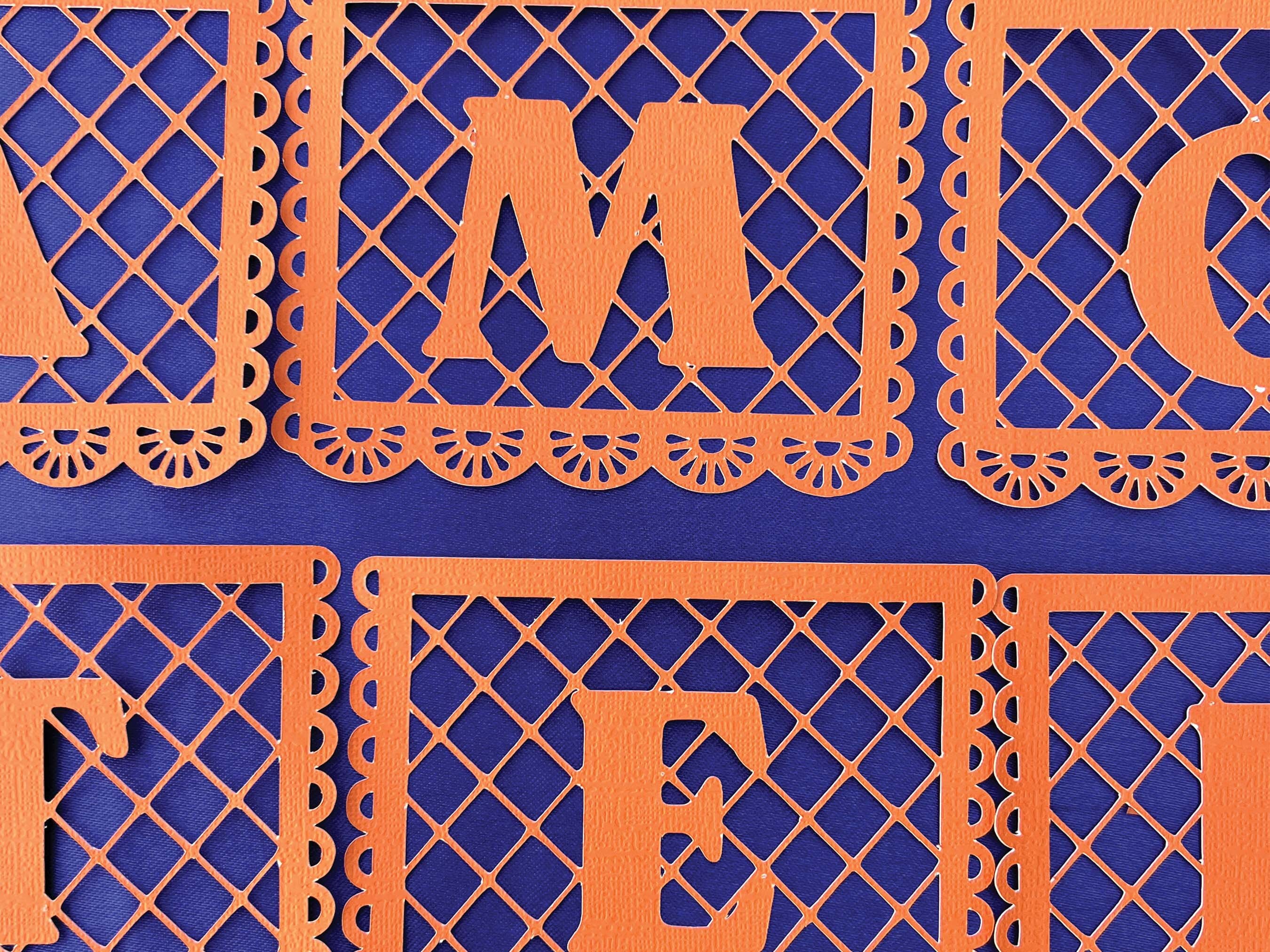 Papel Picado Dia De Los Muertos Banner SVG - Etsy
