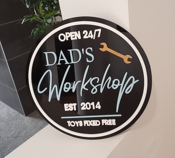 3D Acrylic Garage Wall Plaque / Sign - Etsy Australia