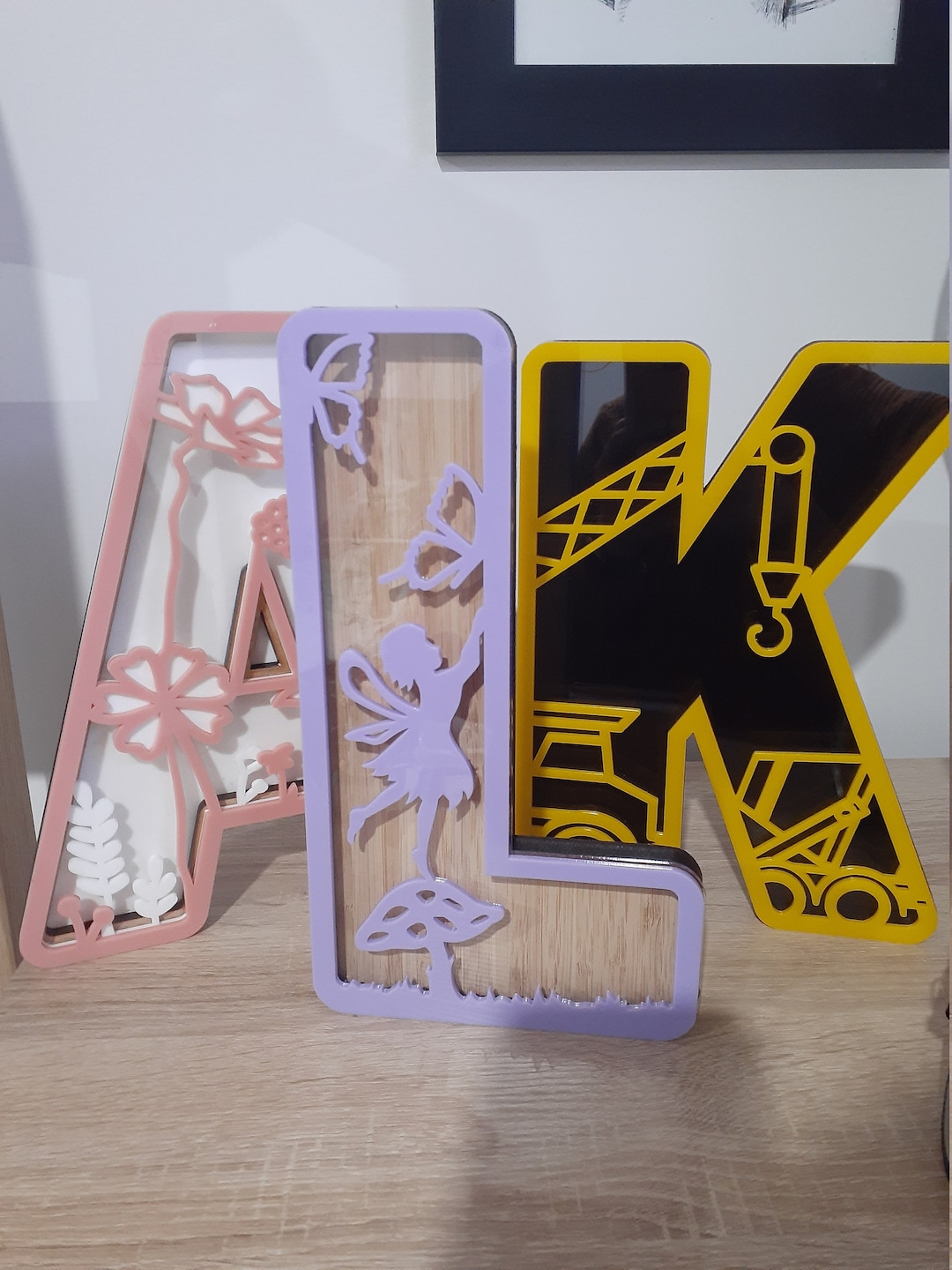 Acrylic/wooden Letter Money Box - Etsy
