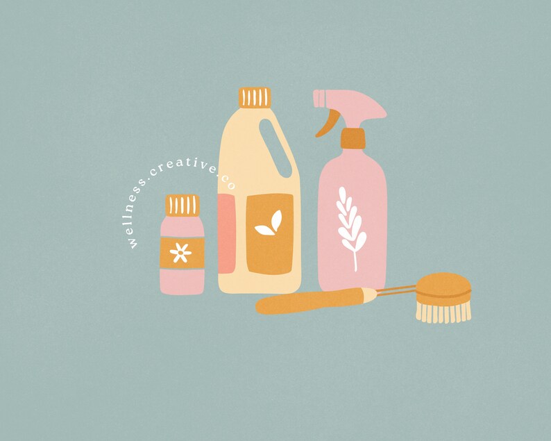 SVG Cleaning Clip Art Natural Wellness Spring Cleaning Clipart PNG and ...