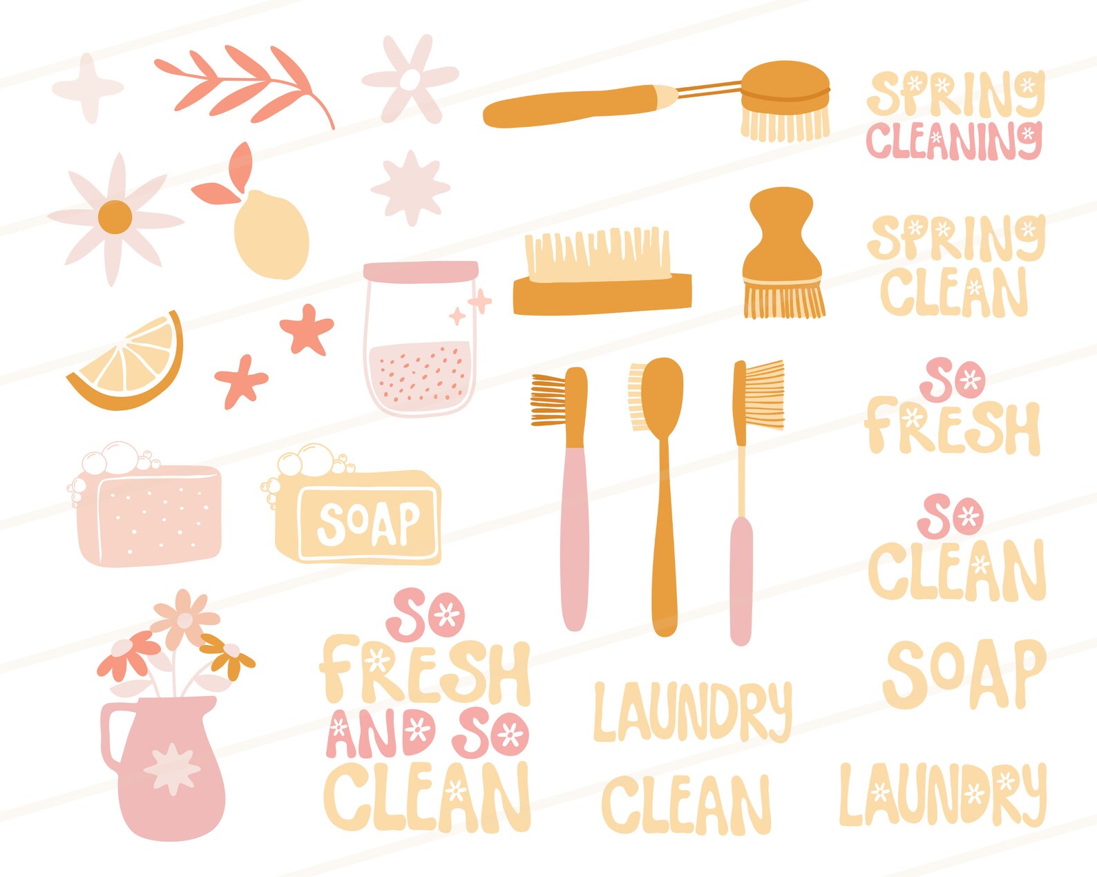 SVG Cleaning Clip Art Natural Wellness Spring Cleaning Clipart PNG and ...