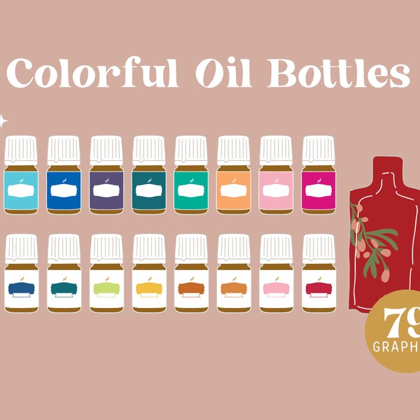 Essential Oil Clipart - Etsy