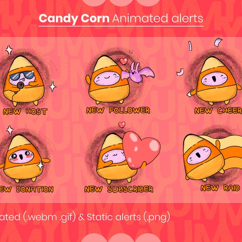 Animated Halloween Kitty Twitch Alerts / Follower / Donation / - Etsy