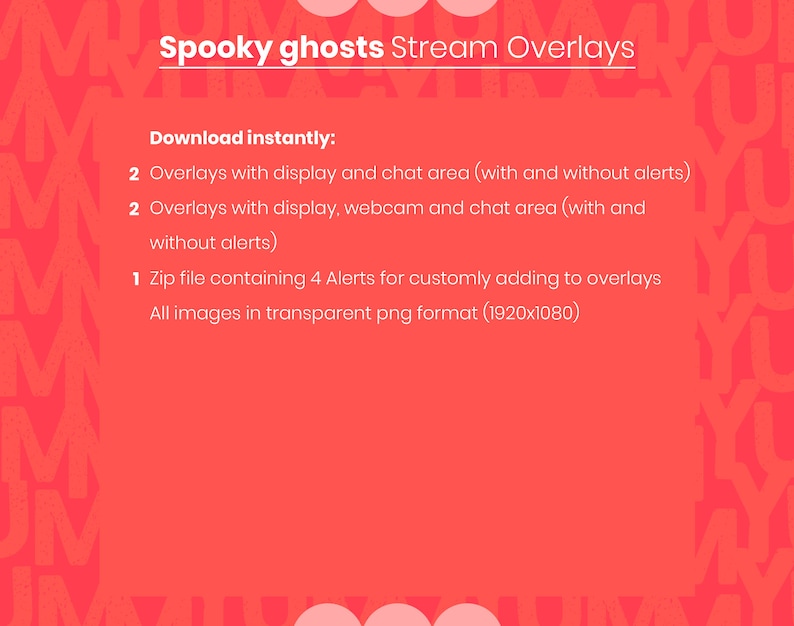 Spooky Cute Stream Overlay Set Black Purple and Pink - Etsy