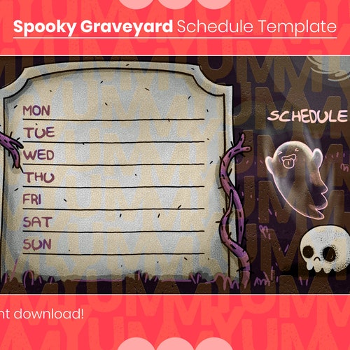 Stream Schedule Template for Twitch & Youtube Streaming / - Etsy