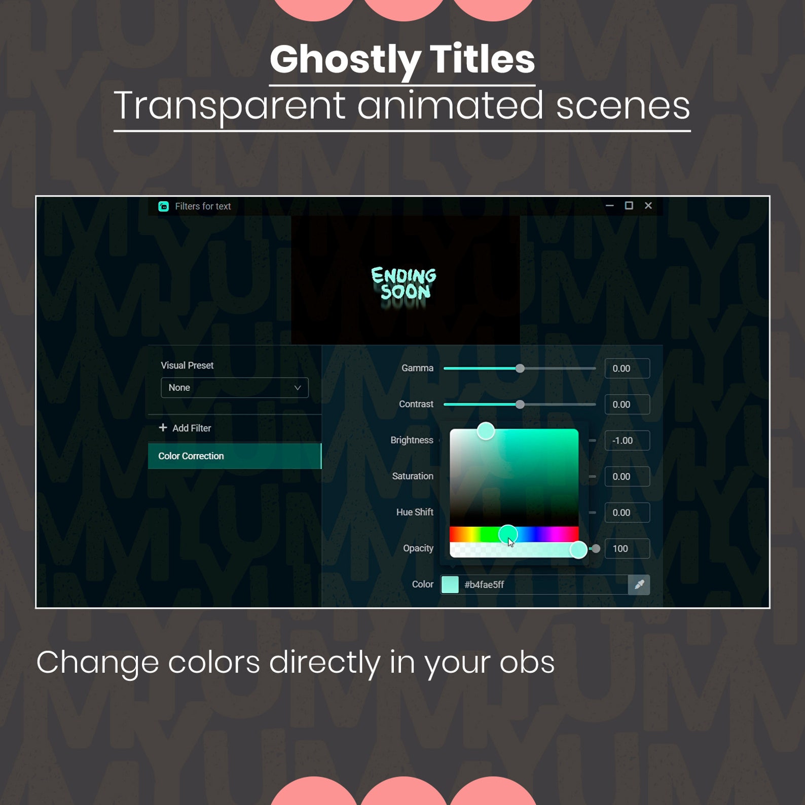 Spooky Texts Animated Stream Screens ・ Ghostly Texts on Transparent ...