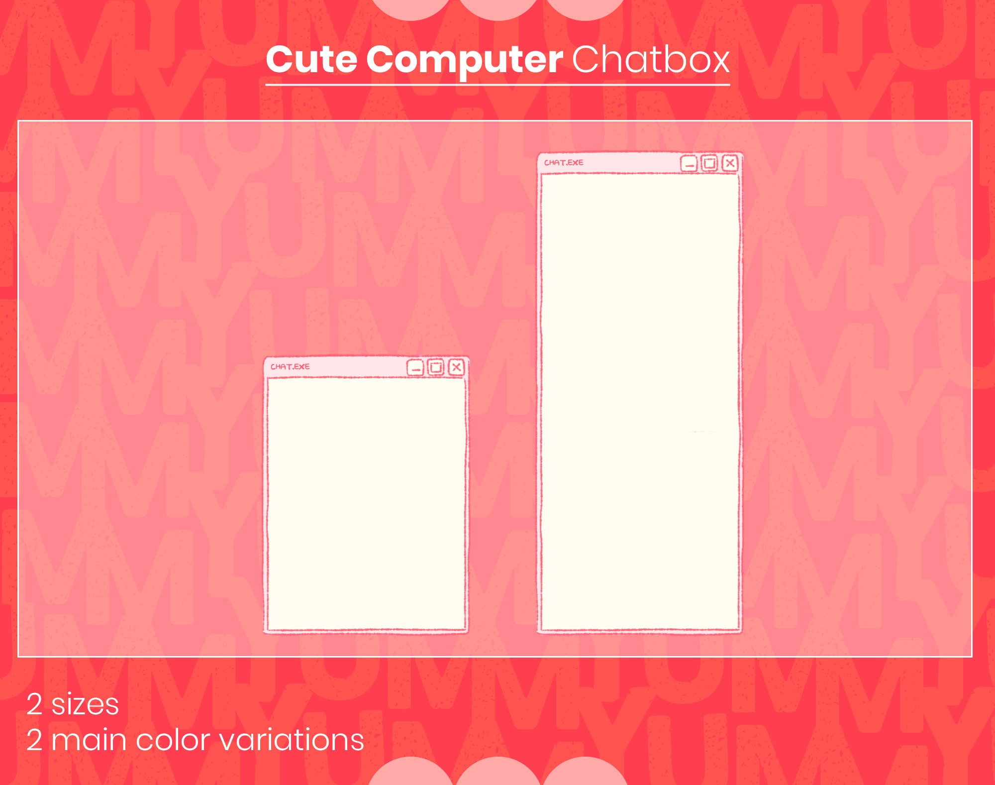 Simple Chatbox Aesthetic Pastel Computer Interface Cute and Simple Pink ...