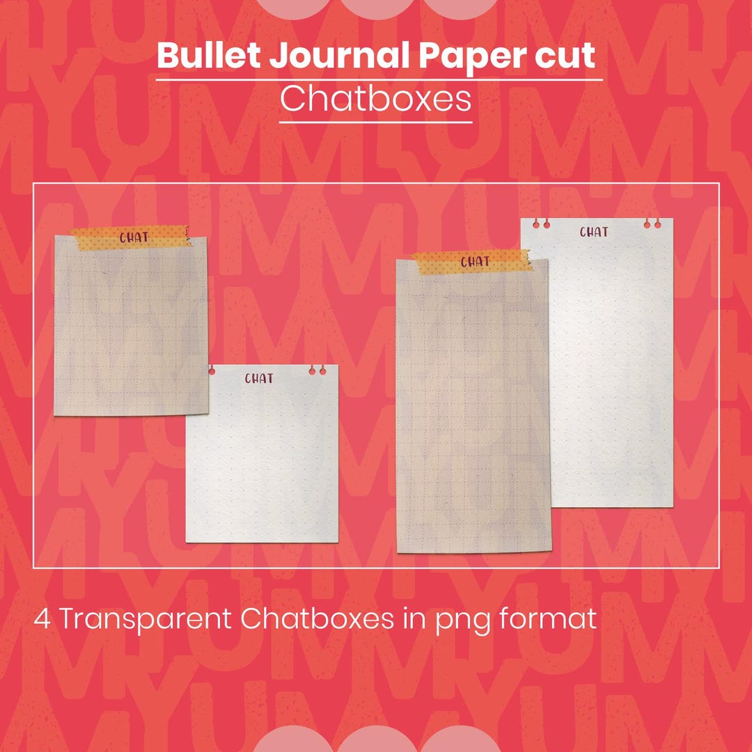 Chatbox Aesthetic Bullet Journal Papercut Cute and Simple Twitch and ...