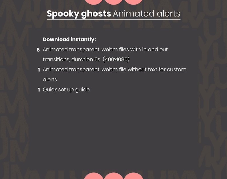 Twitch Stream Animated Alerts ・ Spooky Ghost Appearing Moving up ・ in ...