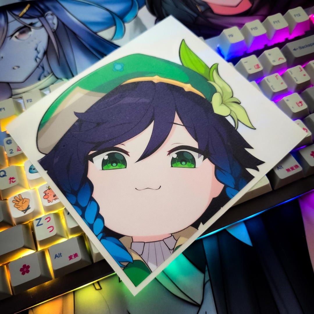Venti Peeker Sticker Genshin Impact Stickers for Car, Laptop ...
