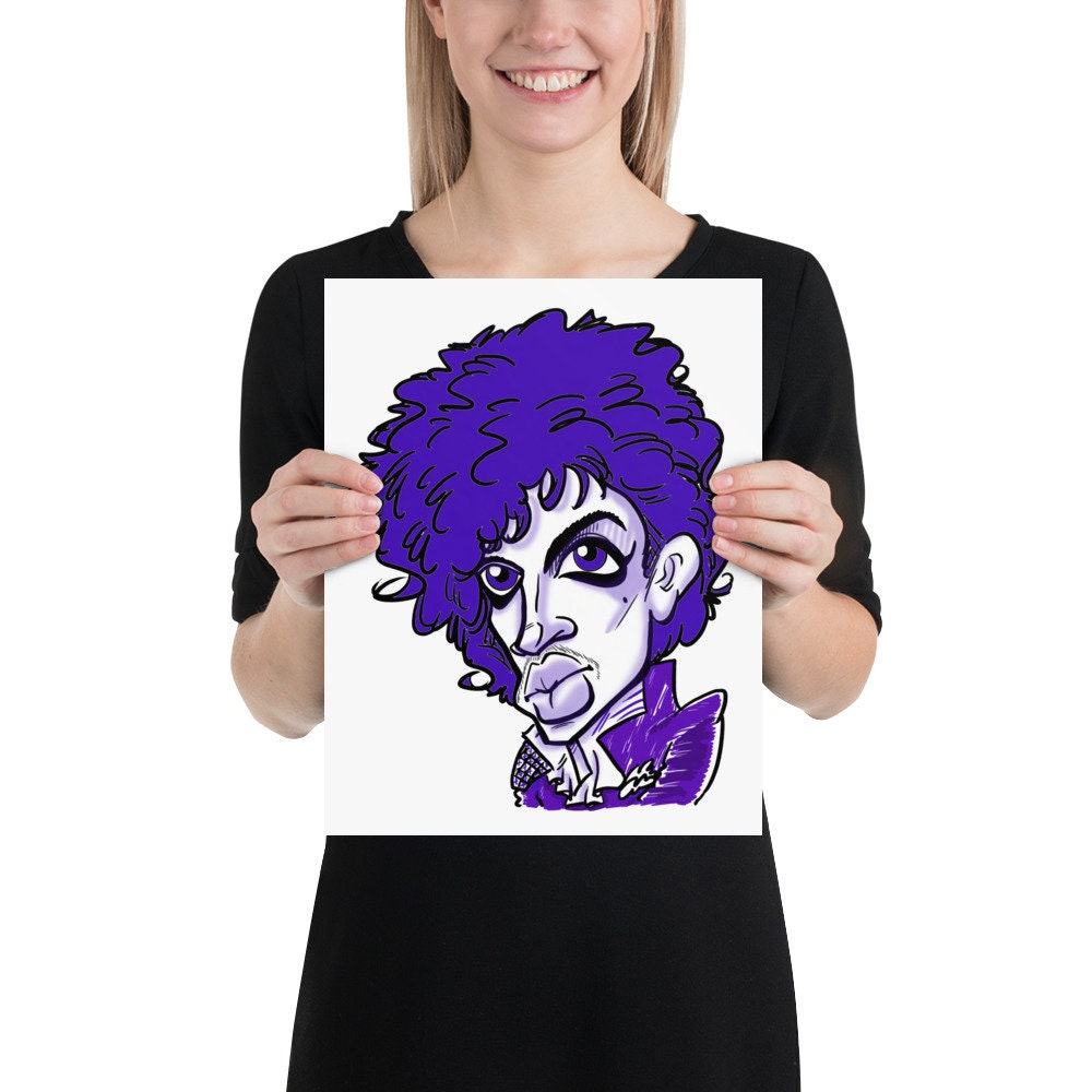 Prince Caricature Poster - Etsy