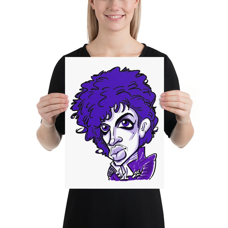 Prince Caricature Poster - Etsy