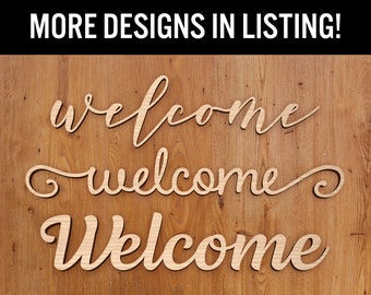Entry Wood Welcome | Etsy