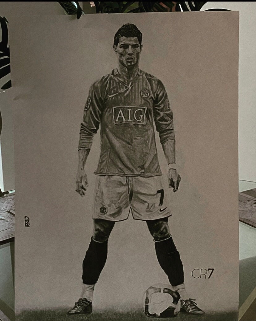 Cristiano Ronaldo Original Piece - Etsy