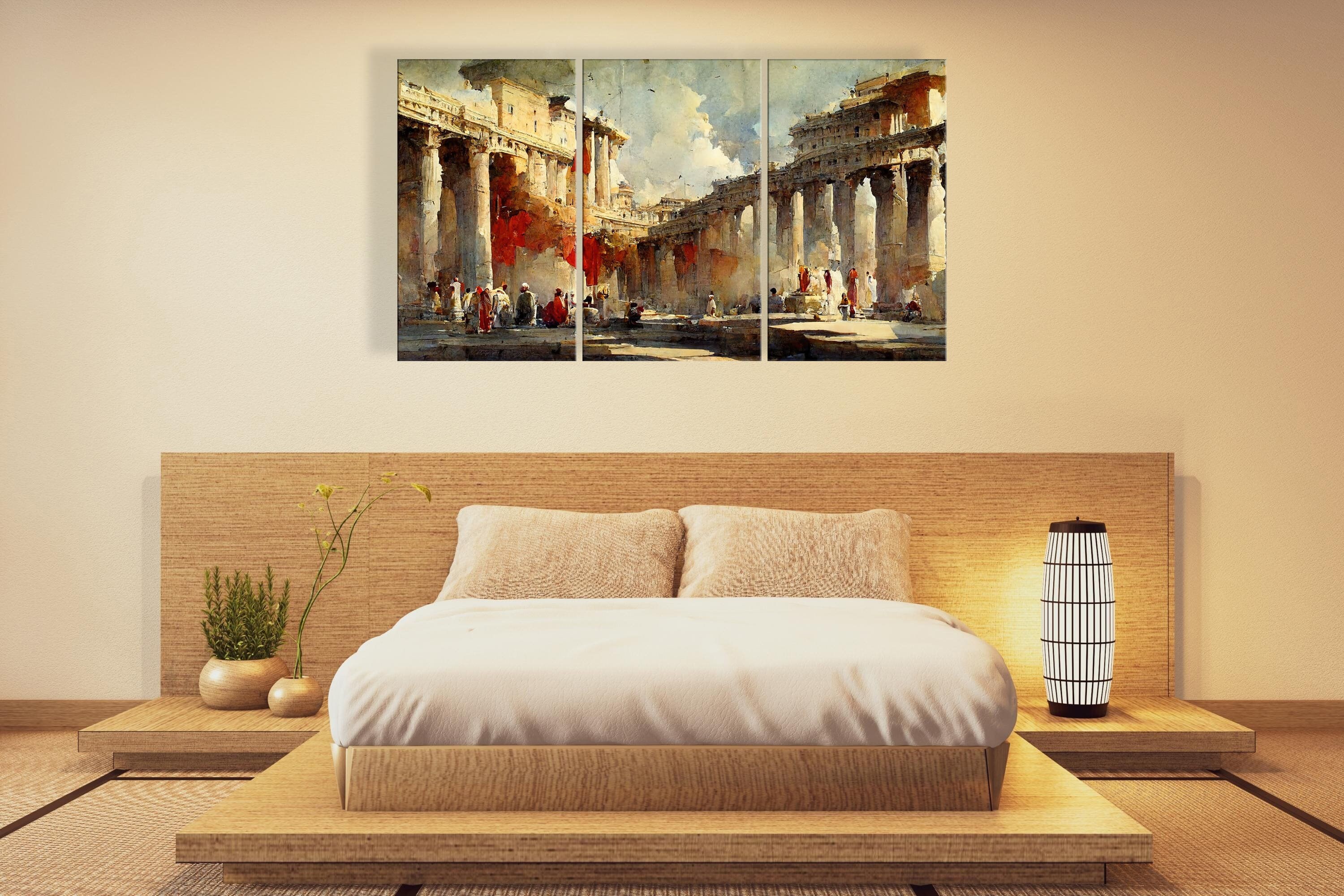 Ancient Rome Wall Canvas Art Roman Architecture Painting Antique ...