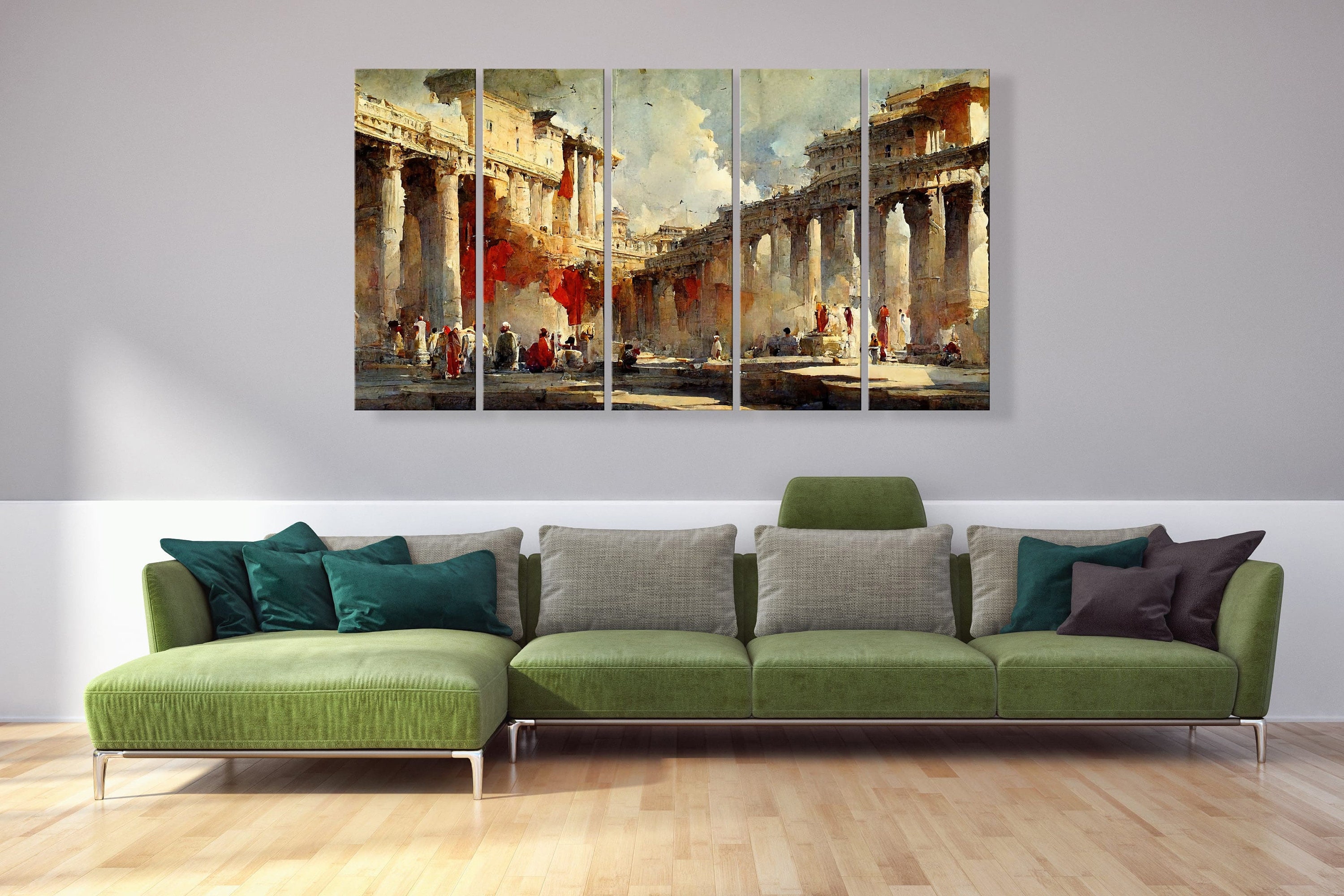 Ancient Rome Wall Canvas Art Roman Architecture Painting Antique ...