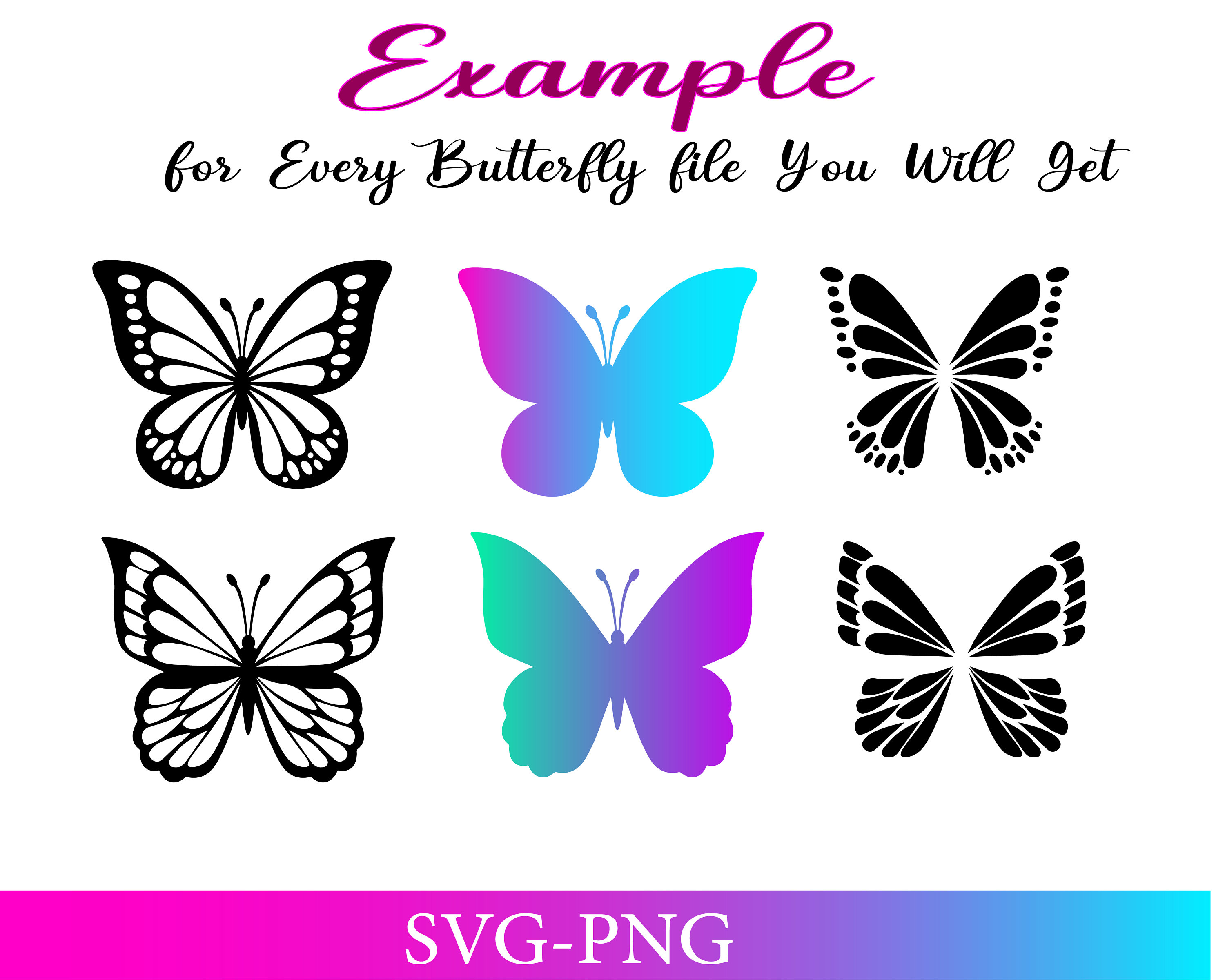 Butterfly Svg Butterfly Svg Bundle Layered Butterfly Bundle - Etsy