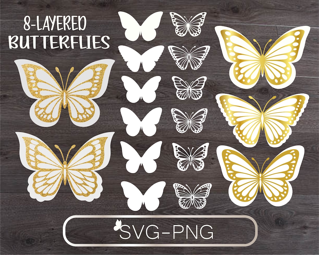 Mariposa svg, paquete de mariposas svg, paquete de mariposas en capas ...
