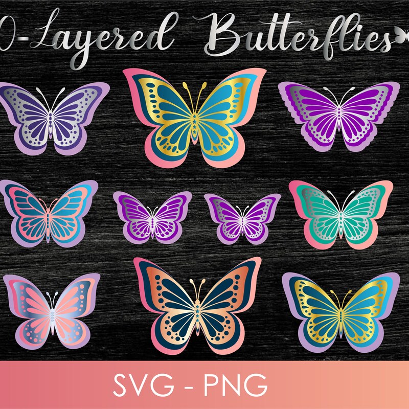 3d Butterfly Svg - Etsy