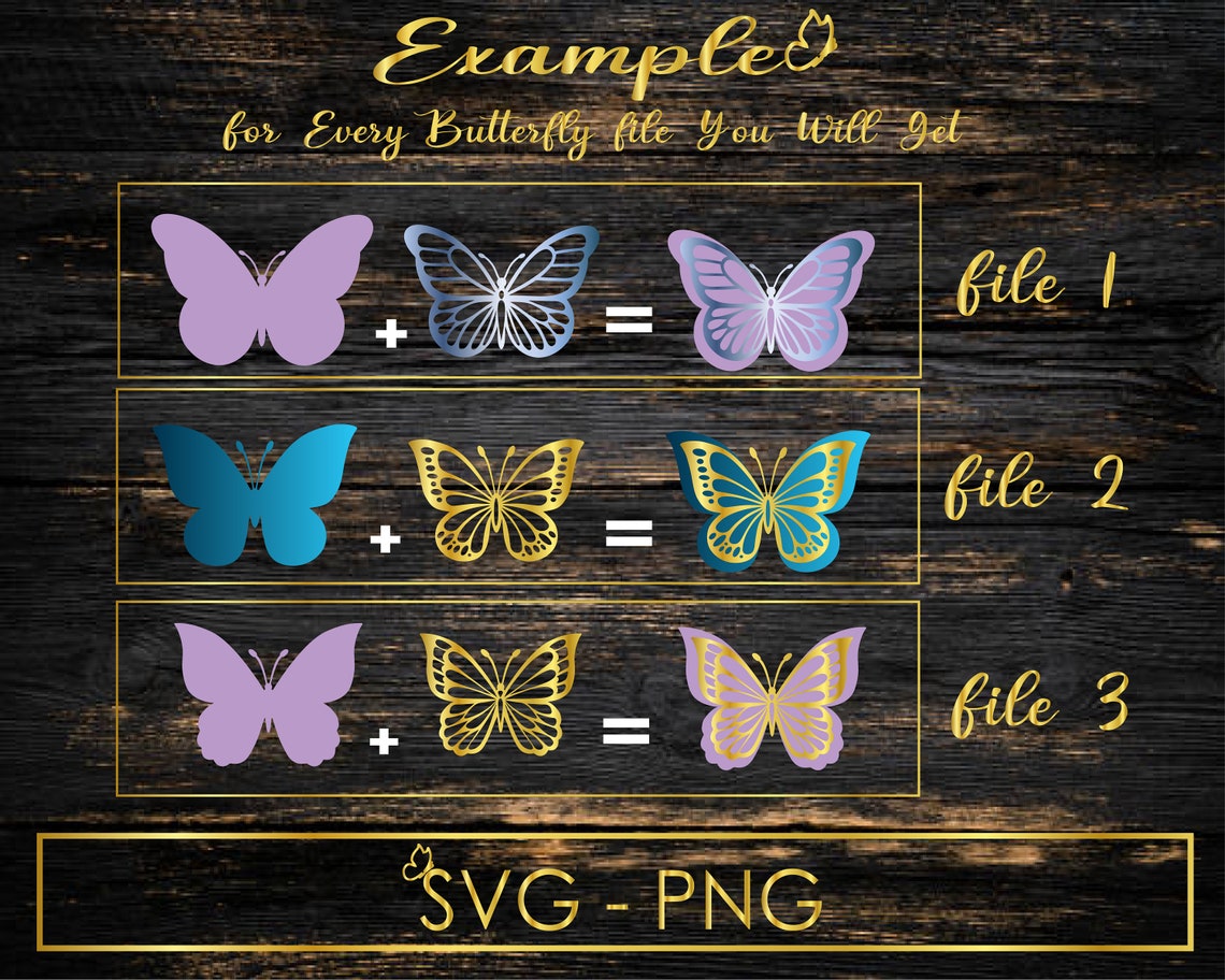 Butterfly Svg, Butterfly Svg Bundle, Layered Butterfly Bundle Cricut ...