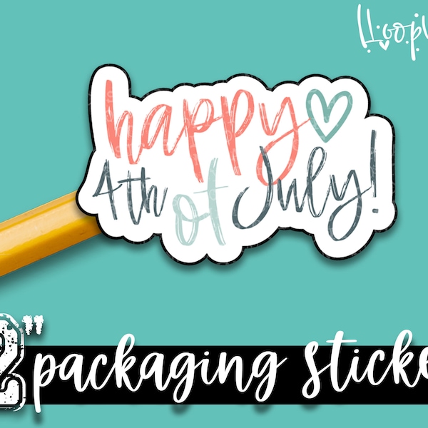Happy 4th of July Stickers - Etsy