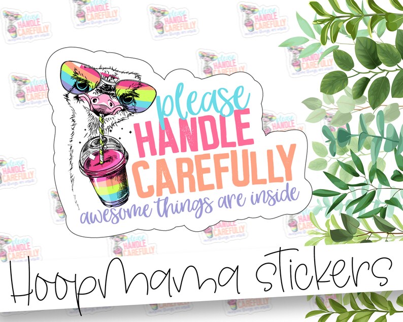 Please Handle Carefully - Handle With Care Stickers - Large 2 Inch ...