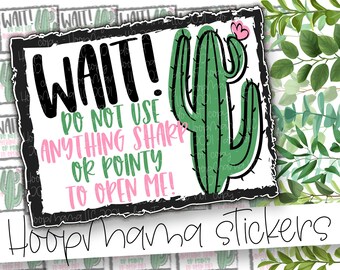 Do Not Open Sticker - Etsy