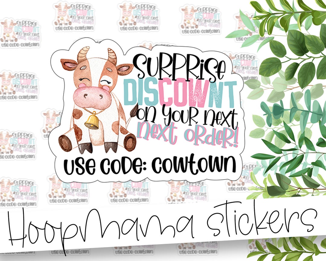 Surprise Discownt on Your Next Order! - Coupon Packaging Stickers ...