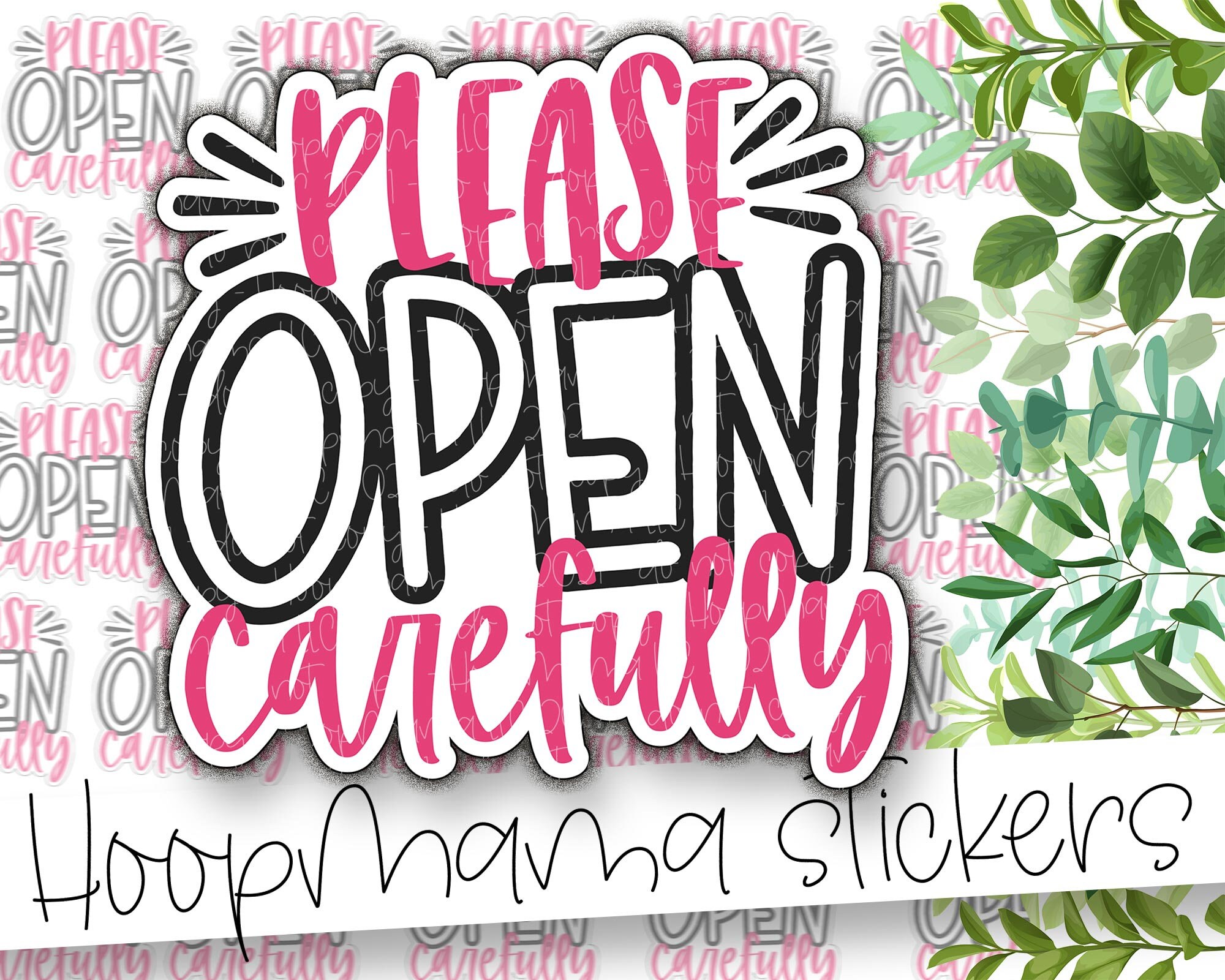 Please Open Carefully - Do Not Bend Packaging Stickers - Large 2 Inch ...