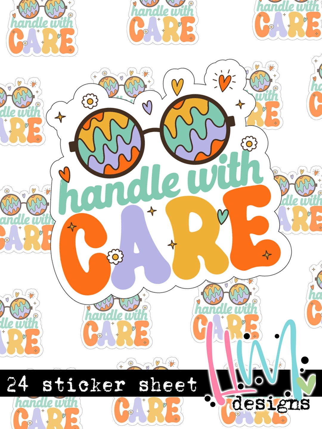 Handle With Care - Handle With Care Stickers - Large 2 Inch Branding ...