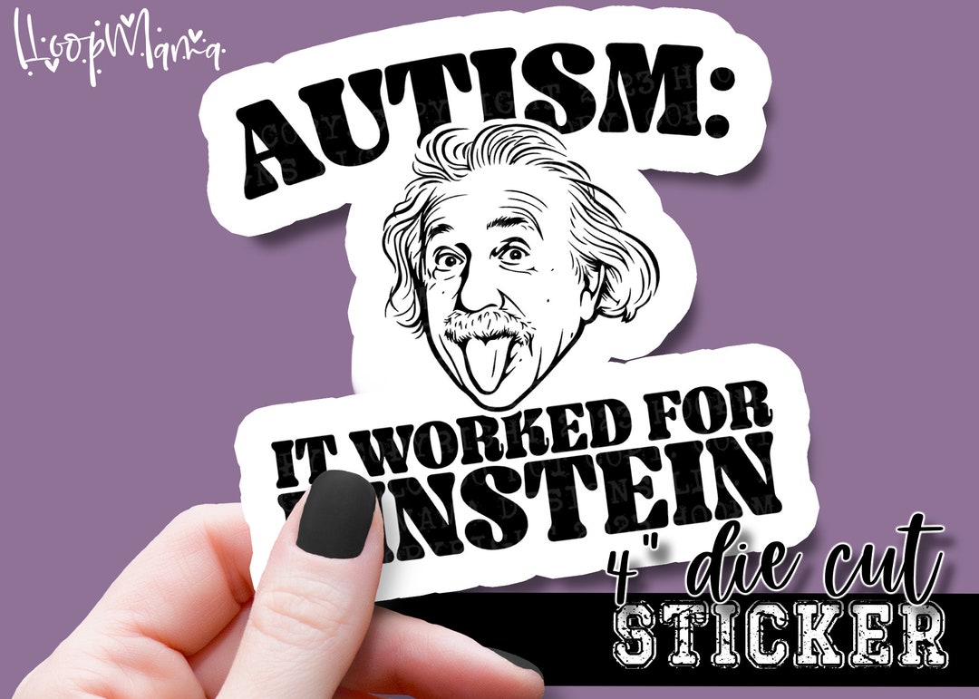 Autism: It Worked for Einstein - Awareness Laptop or Waterbottle ...