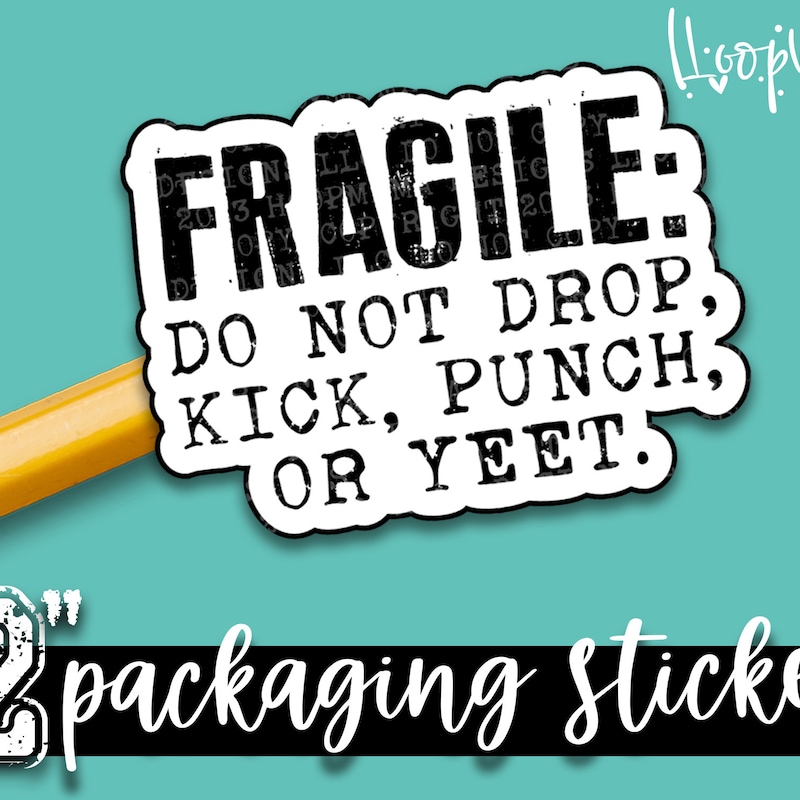 Custom Fragile Stickers - Etsy