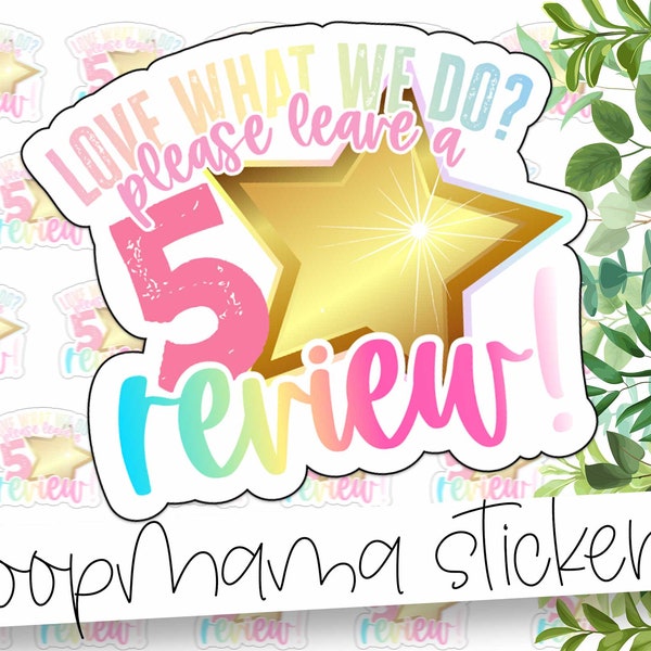 Leave a Review Card - Etsy