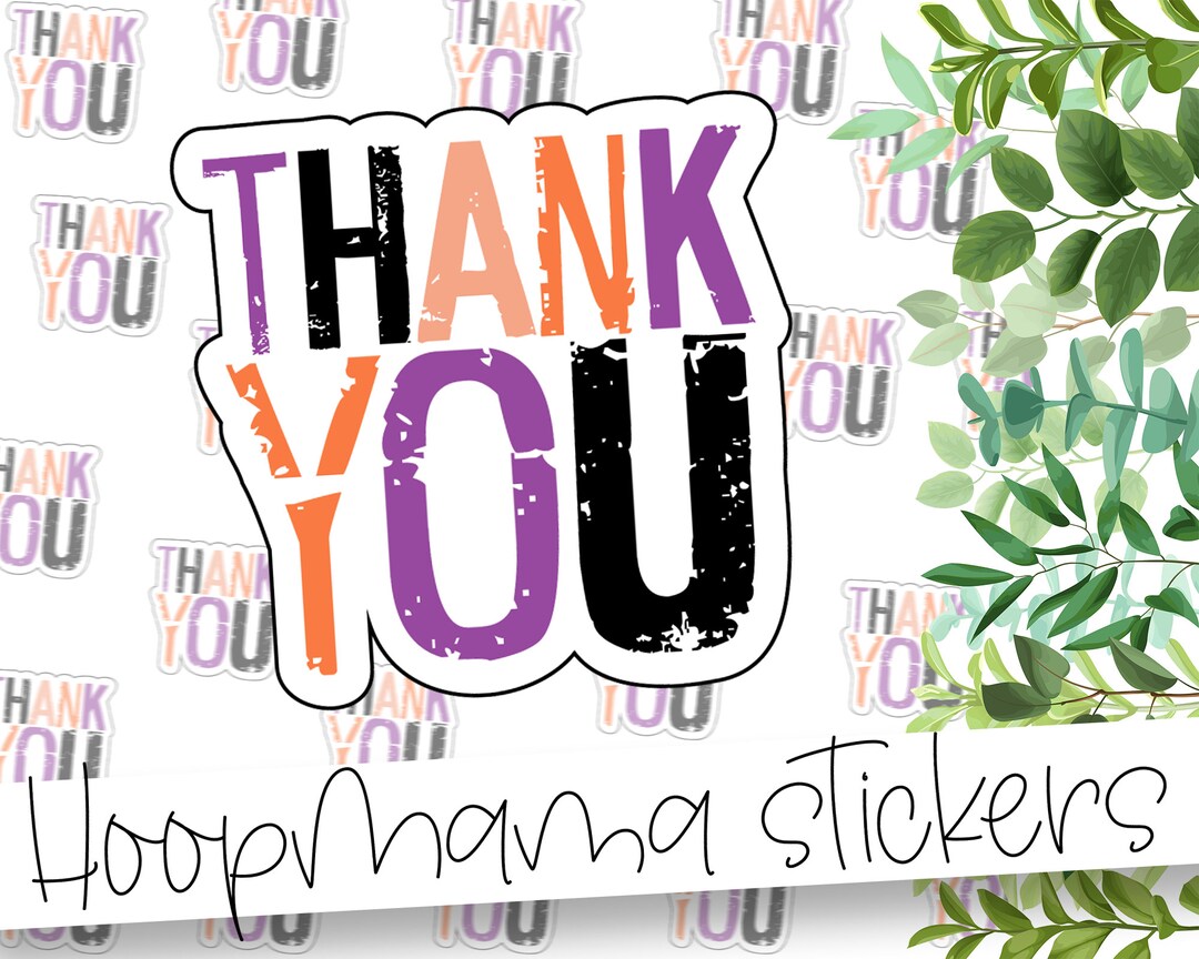 Thank You - Thank You Packaging Stickers - 2 Inch Branding Stickers ...