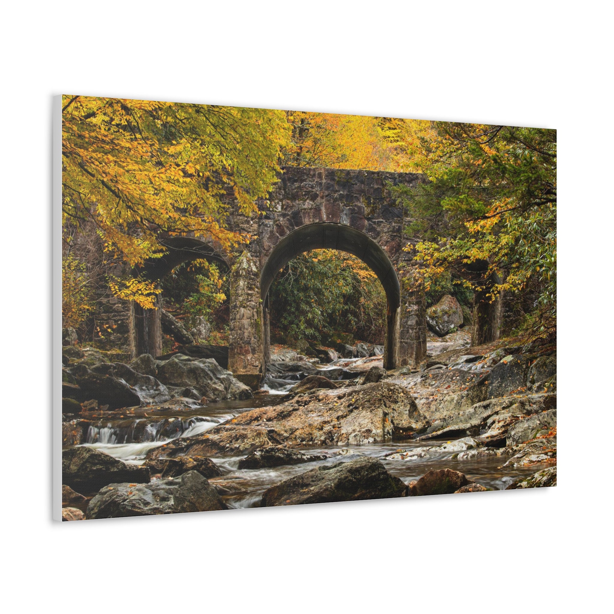 Triple Arch Bridge canvas Gallery Wrap - Etsy