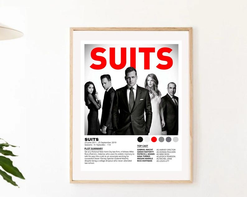 Suits Tv Show Poster / Suits Sitcom Poster / Movie Poster / - Etsy