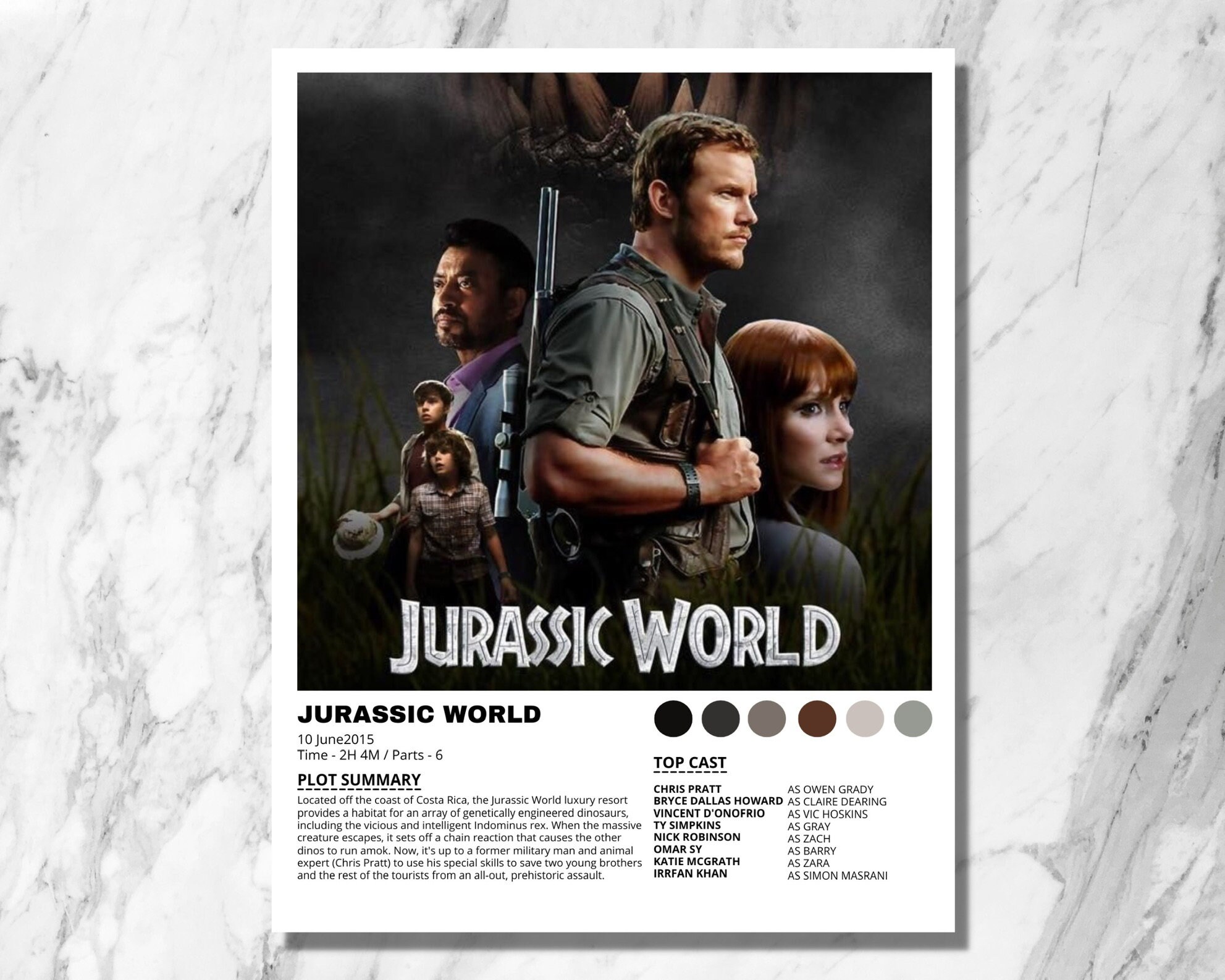 Jurassic world / Jurassic world Movie Poster sold by Ian Walters | SKU ...