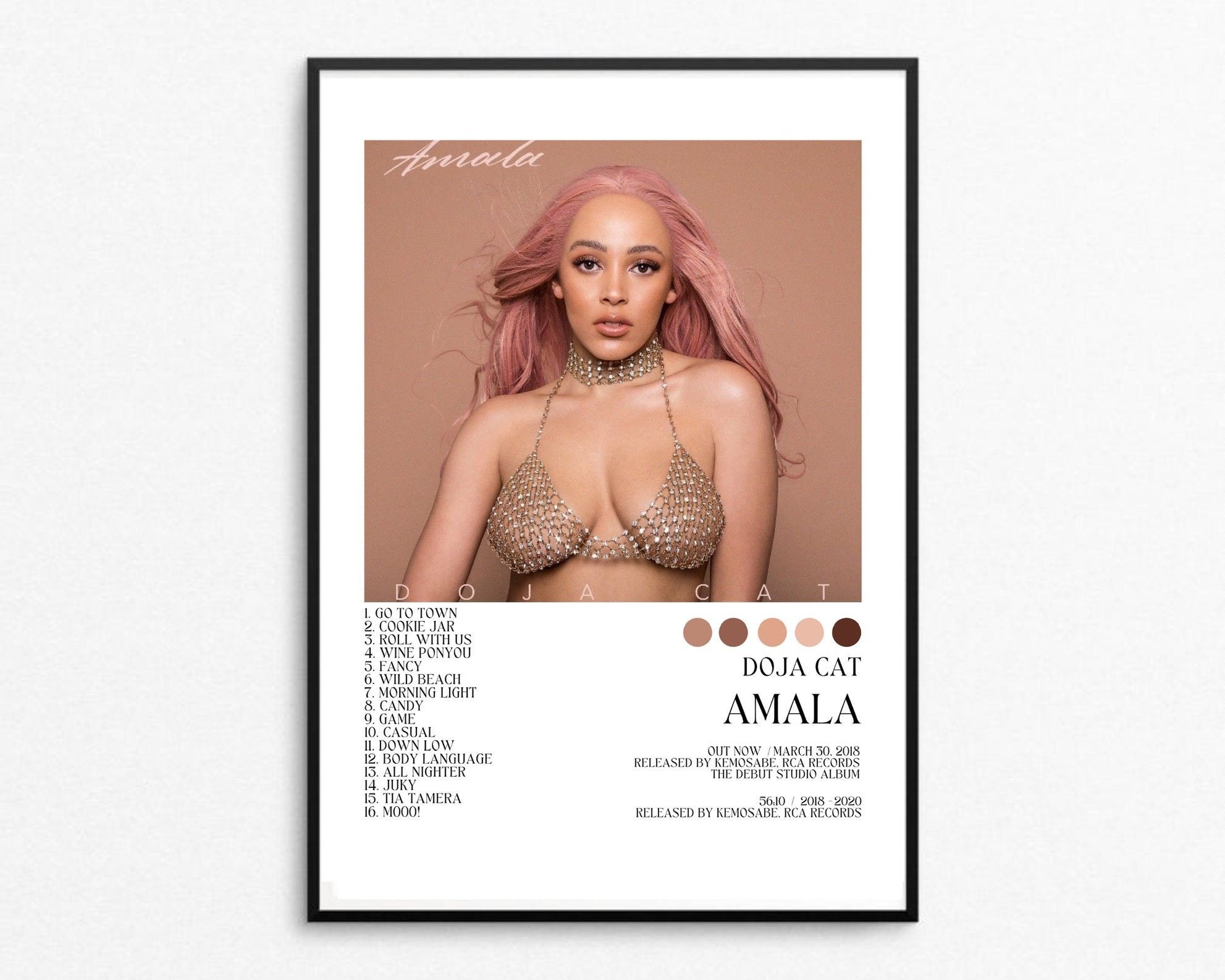 Doja Cat Poster Doja Cat Amala Amala Album Cover Poster Etsy