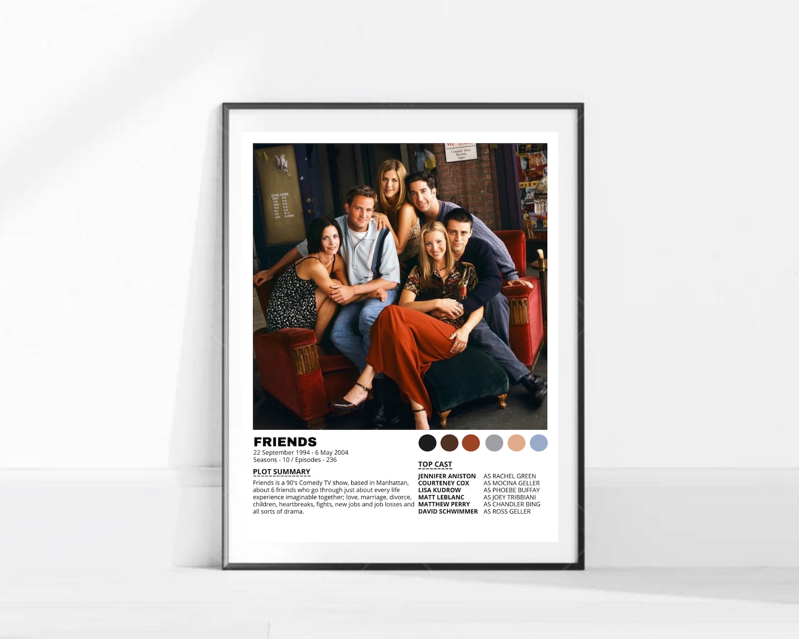 Friends Tv Show Poster / Friends Sitcom Poster / Movie Poster / Poster ...