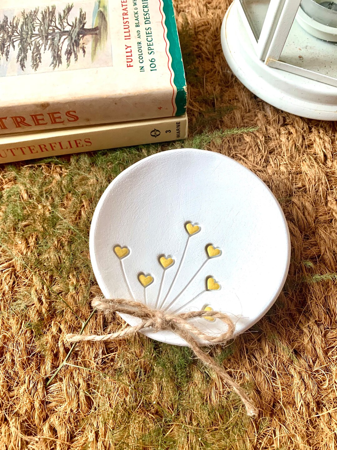 Flowers Trinket Dish, Bunch of Flowers, Dish With Flowers, Gift for ...