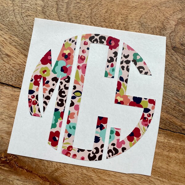 Monogram Car Decal - Etsy