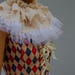 Clown Corset Harlequin Blue and Red Circus Outfit Cottagecore Romantic ...
