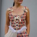 Clown Corset Harlequin Blue and Red Circus Outfit Cottagecore Romantic ...